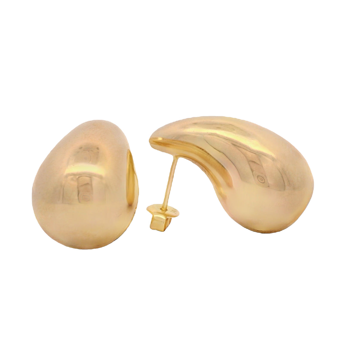 14k Tear Drop Earrings 25MM (L) JTJ™ – Javierthejeweler