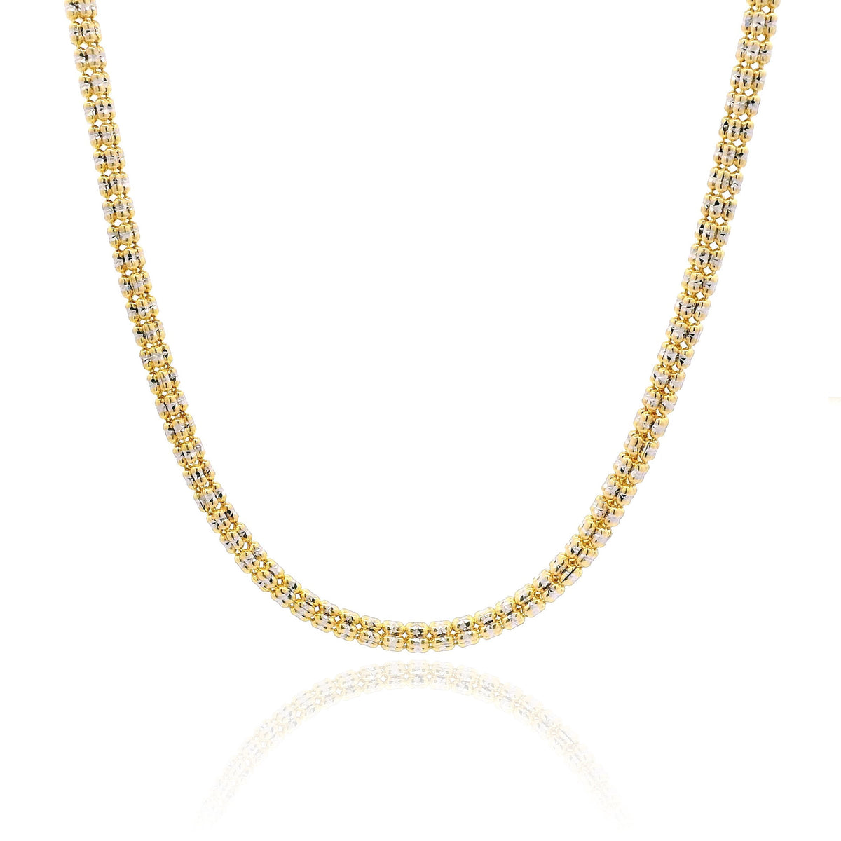 14K Moon Iced Chain (3.3MM - 22" inches) JTJ™ – Javierthejeweler