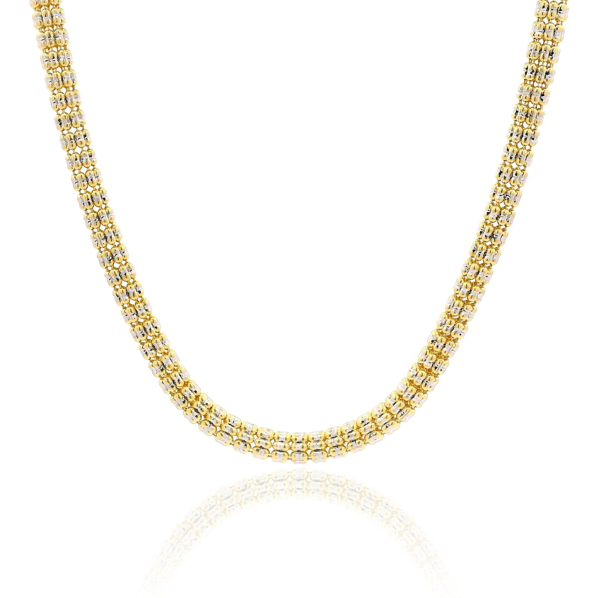 14K Moon Iced Chain (4.5MM - 22" inches) JTJ™ – Javierthejeweler