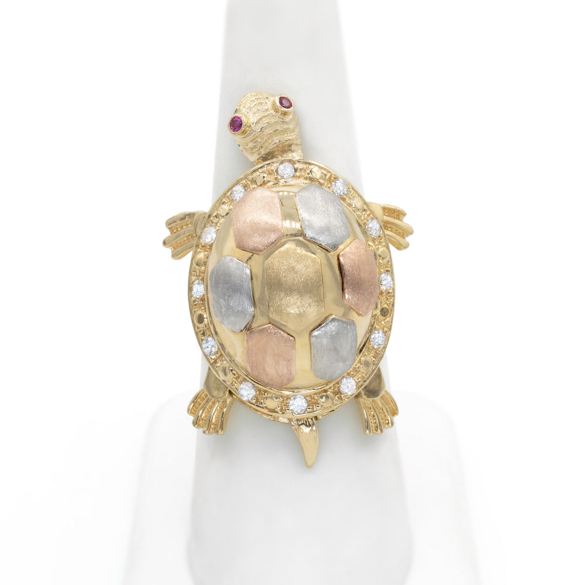 14K Women's Turtle Locket ZC Ring 🐢 JTJ™ – Javierthejeweler