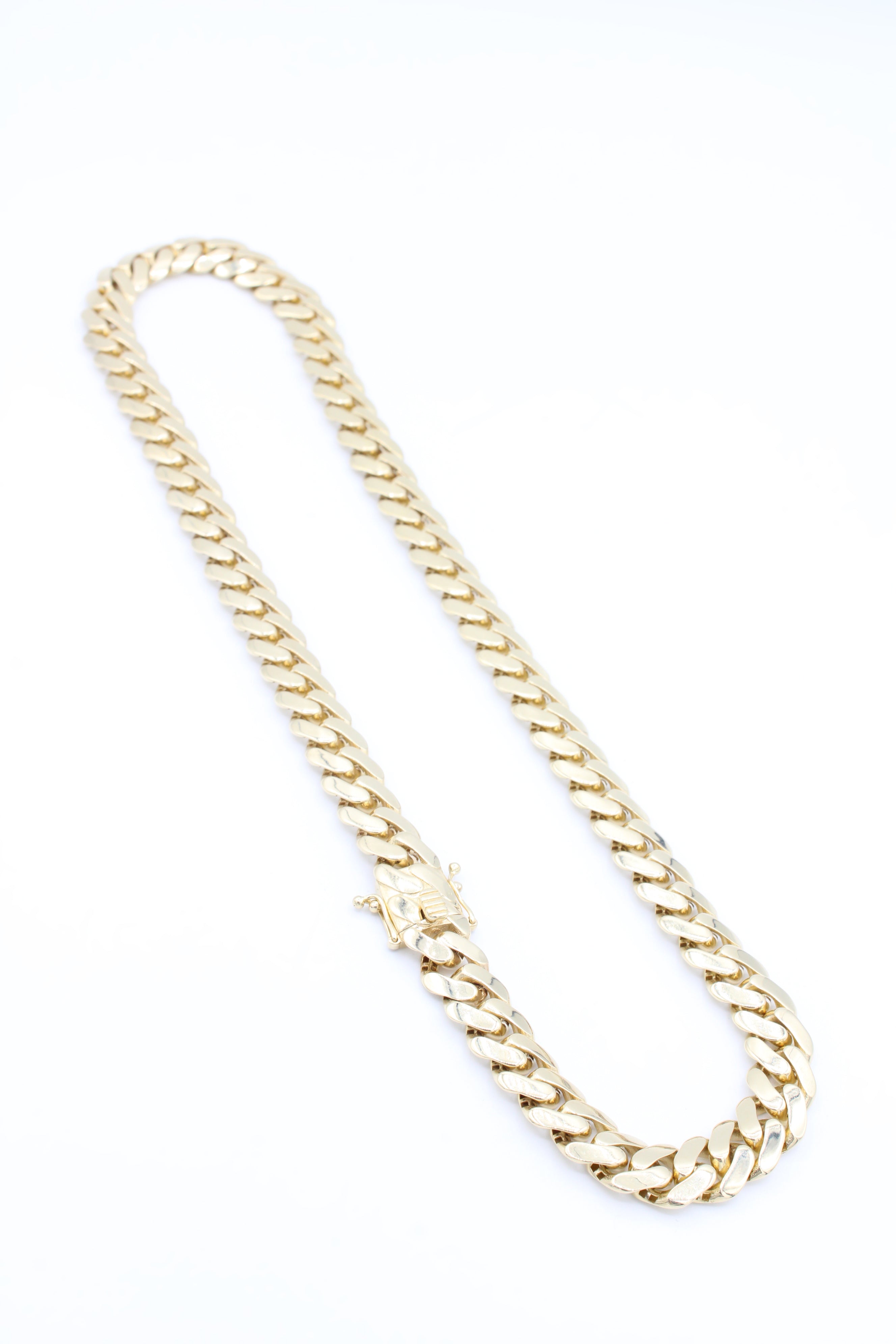 *NEW* 14K Cuban Semi Solid Chain (9.5MM - 18" Inches) NU LINK JTJ ...